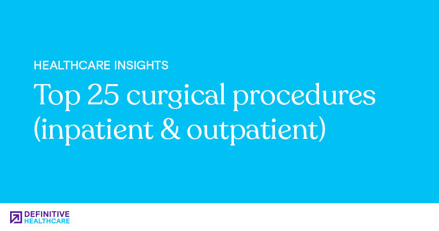 Top 25 Surgical Procedures (Inpatient & Outpatient) | Definitive Healthcare